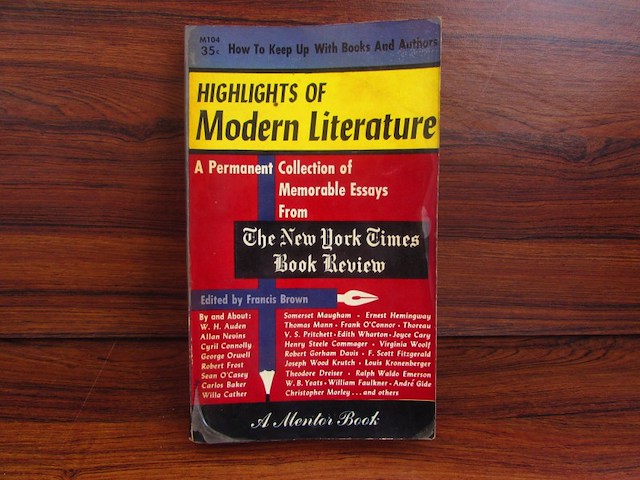 Highlights of Modern Literature - Francis Brown (1954.)