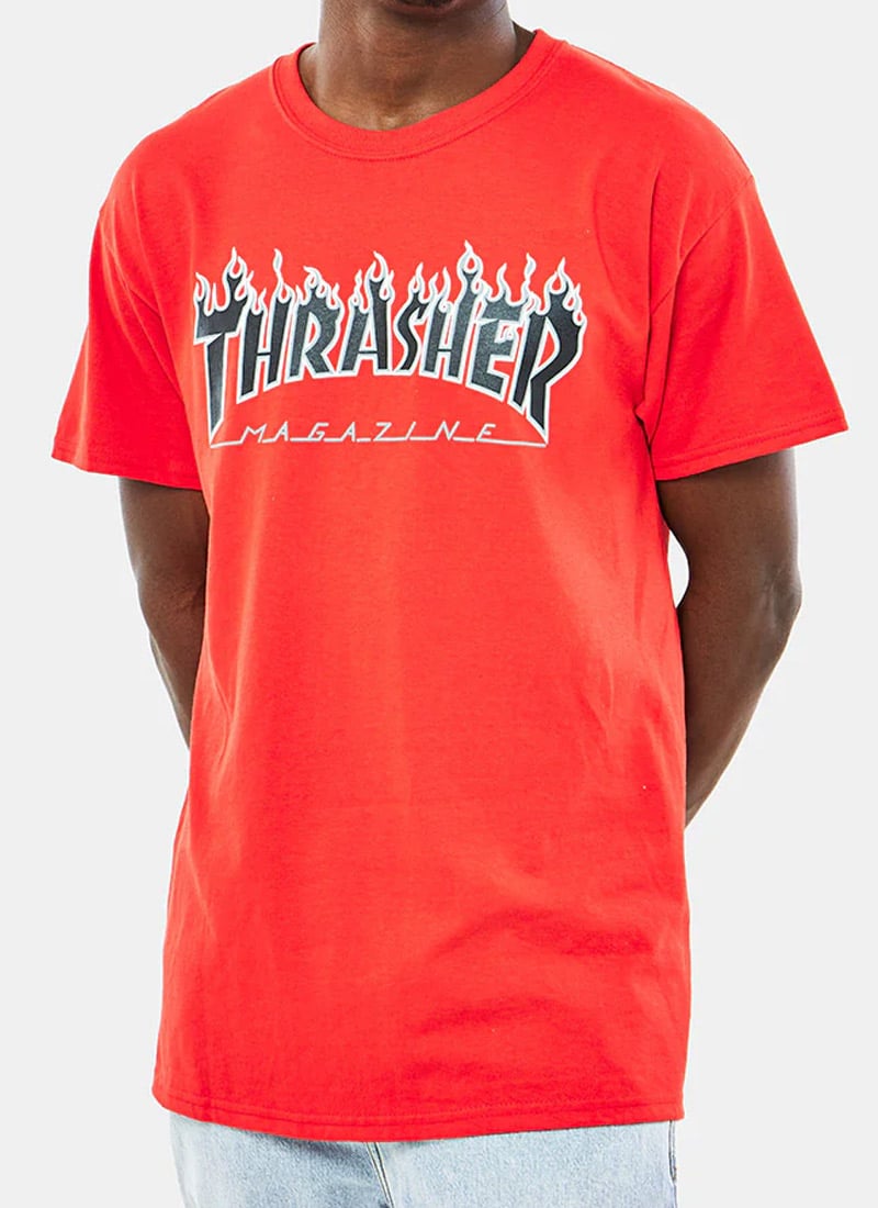 Thrasher Flame Logo Red
