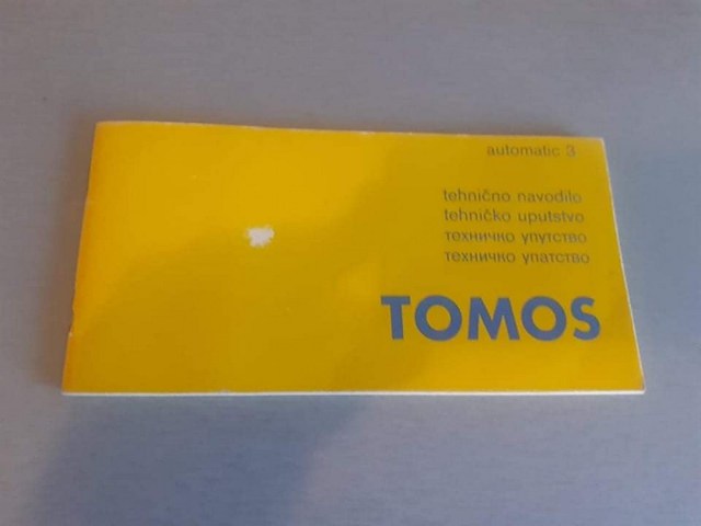 Tomos Automatic 3- Tehnicko uputstvo