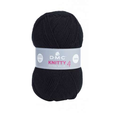 DMC KNITTY4 CRNA 100GR/250