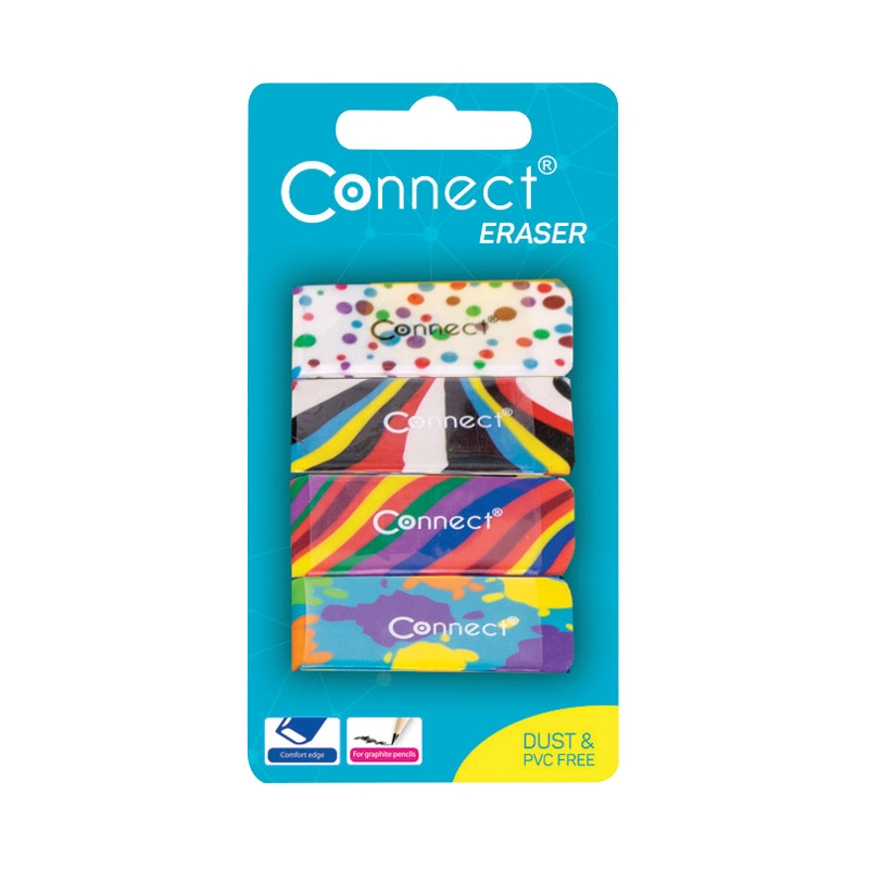 Gumica sintetička Multicolour pk4 Connect 45161 blister