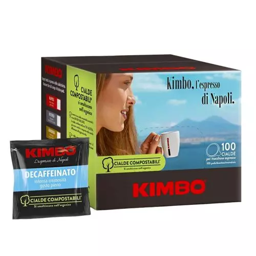 Kimbo Espresso kafa Decaffeinato 100 cialdi