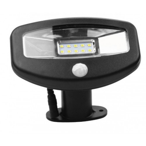 Solarni led reflektor sa pir senzorom 1W LRFS-15S010-W/BK