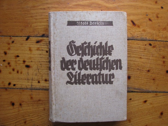 UDOLF BARTELS - GESCHICHTE DER DEUTSCHEN LITERATUR