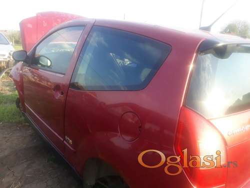Razni polovni delovi za Citroen C2 VTR 1,4 benzin 2004 godište!