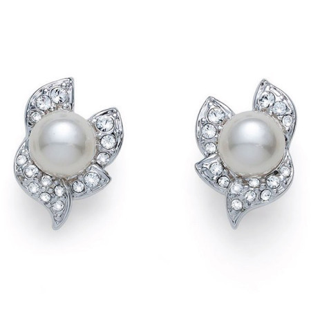 Ženske oliver weber evolve pearl crystal mindjuše sa belom swarovski perlom ( 22980 )