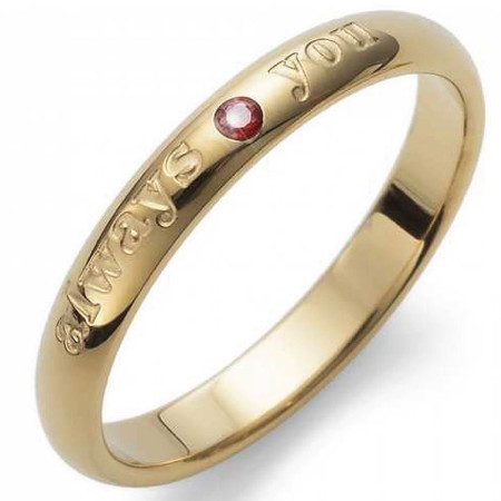 Ženski oliver weber always gold siam prsten sa swarovski crvenim kristalom m ( 41149m )