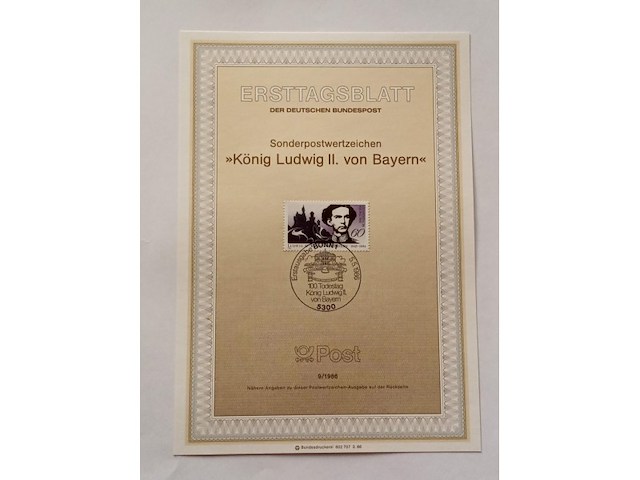 ETB Nemačka  - Konig Ludwig II Von Bayern - 1986.g