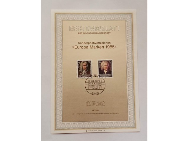 ETB Nemačka  - EUROPA Marken - 1985.g