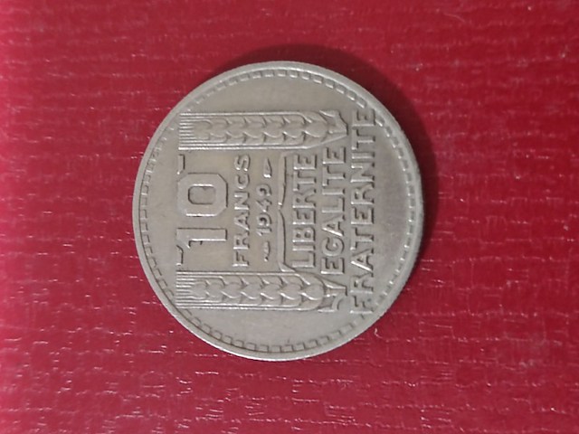 10 FRANCS 1949.