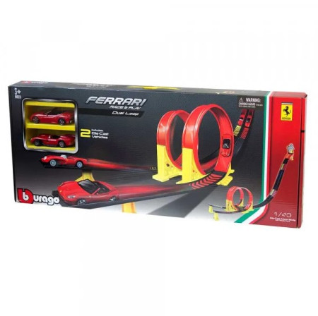 Burago ferrari dual loop playset 1:43 ( BU31216 )