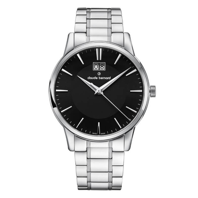 Muški claude bernard classic big date ručni sat ( 63003 3m2 nin )