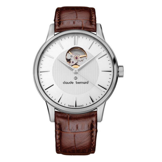 Muški claude bernard classic automatic open heart ručni sat ( 85017 3 ain )