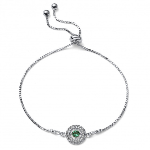 Ženska oliver weber own emerald narukvica sa swarovski zelenim kristalom ( 32288.205 )