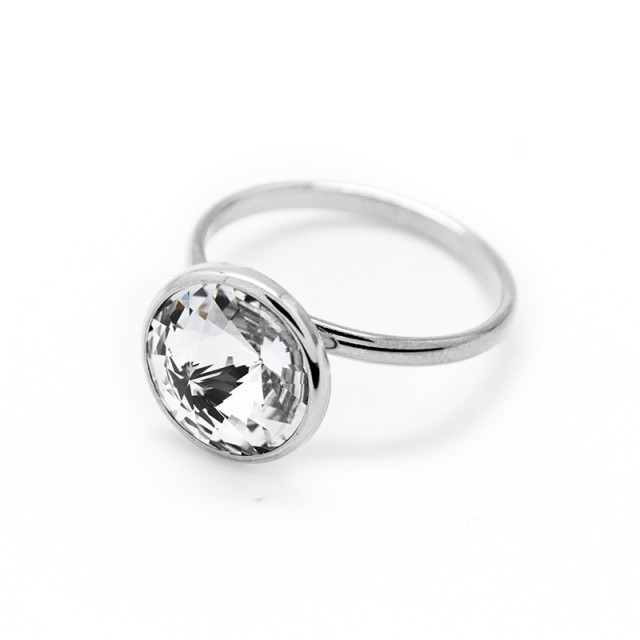 Ženski victoria cruz basic m crystal prsten sa swarovski belim kristalom ( a2522-07a )
