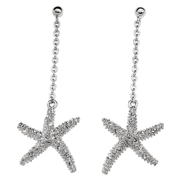 Ženske oliver weber starfish 2 crystal mindjuše sa swarovski belim kristalom ( 22148 )