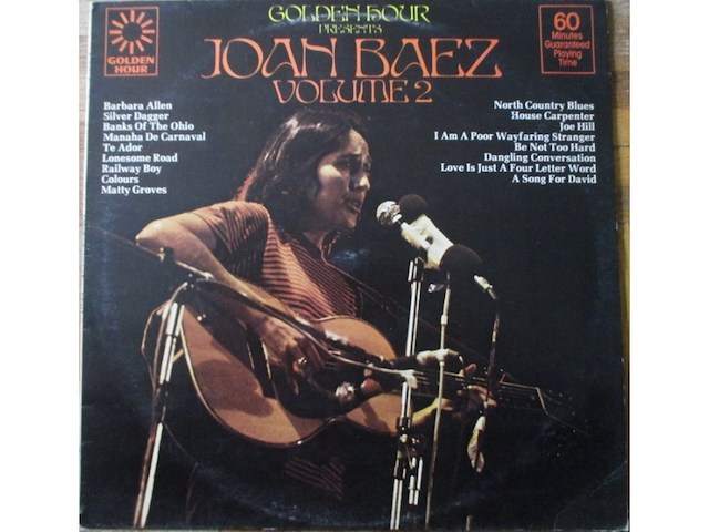 Joan Baez-Volume 2 Made in UK Original (1977)