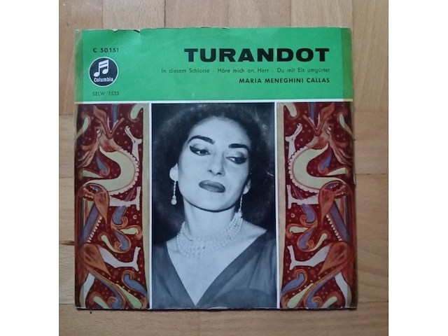 Maria Callas-Turandot (Puccini) (Single) (Germany)