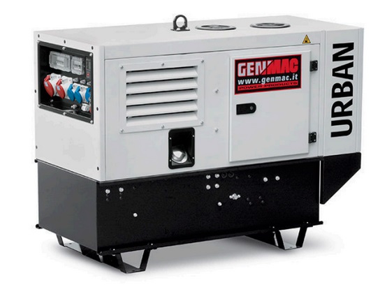 GENMAC izolovani vodeno hlađen dizel agregat URBAN G15000KS, 11.9kW, 400V/230V