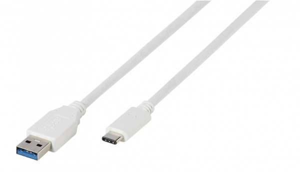 Vivanco Kabl USB A/C 1m White