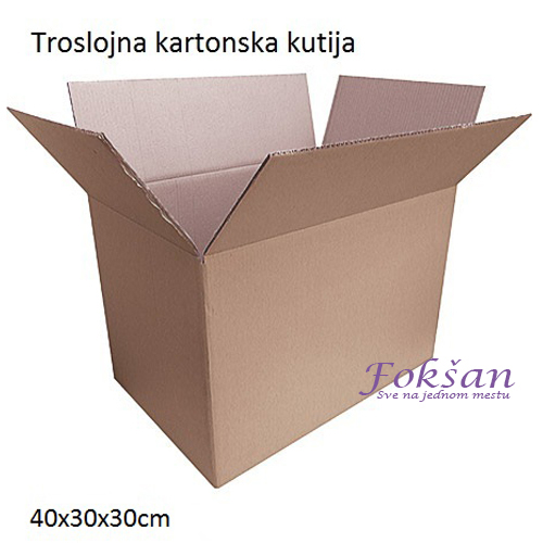 Kartonska kutija – troslojna 40x30x30cm