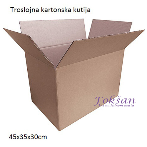 Kartonska kutija – troslojna 45x35x30cm