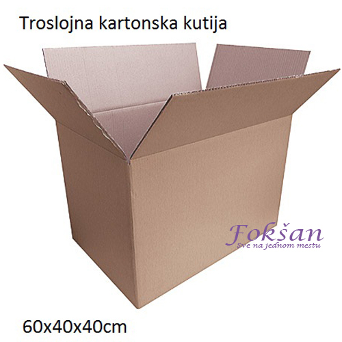 Kartonska kutija – troslojna 60x40x40cm