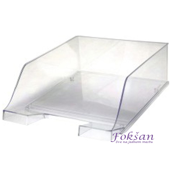 Polica za spise XXL duboka PVC – transparent