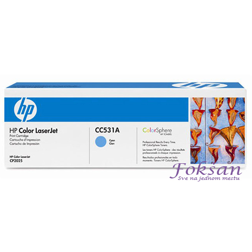 Toner HP CC531A plavi Original