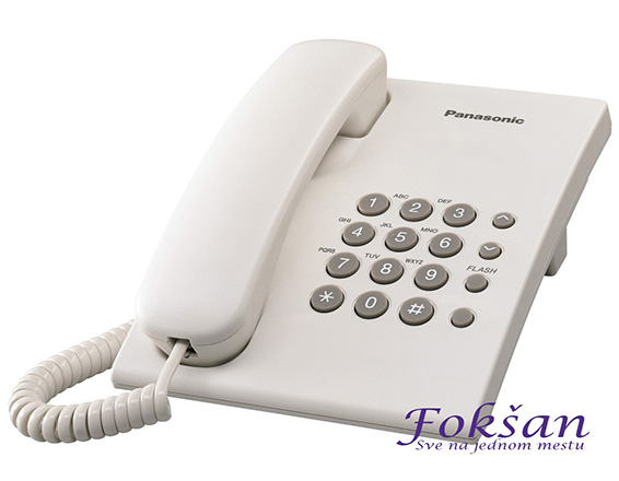 Panasonic fiksni telefon TS500 Beli