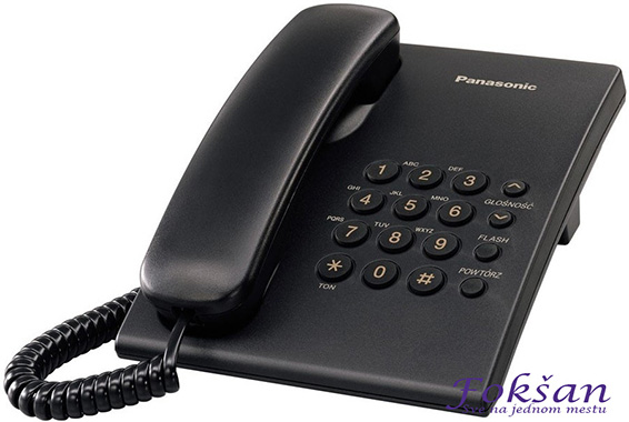 Panasonic fiksni telefon TS500 Crni