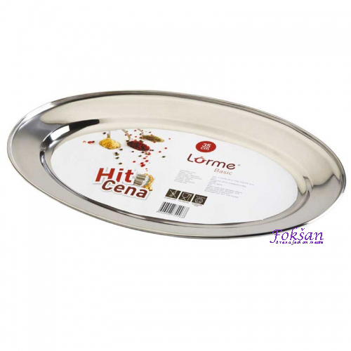 Lorme oval za hranu Inox 35cm