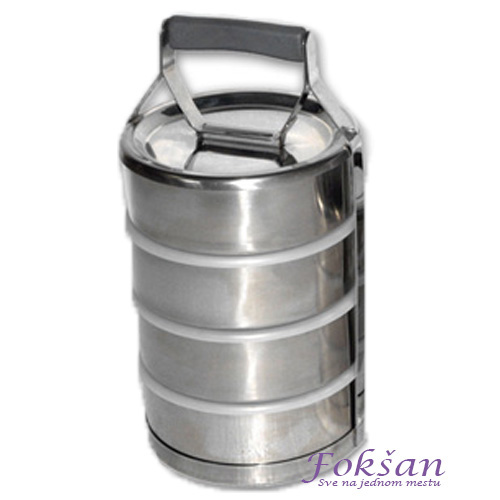 Ručkonoša neizolovana 4x1l INOX