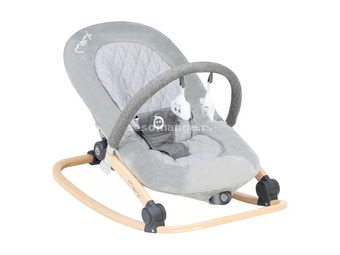 Momi Ležaljka LumiWood za bebe GREY