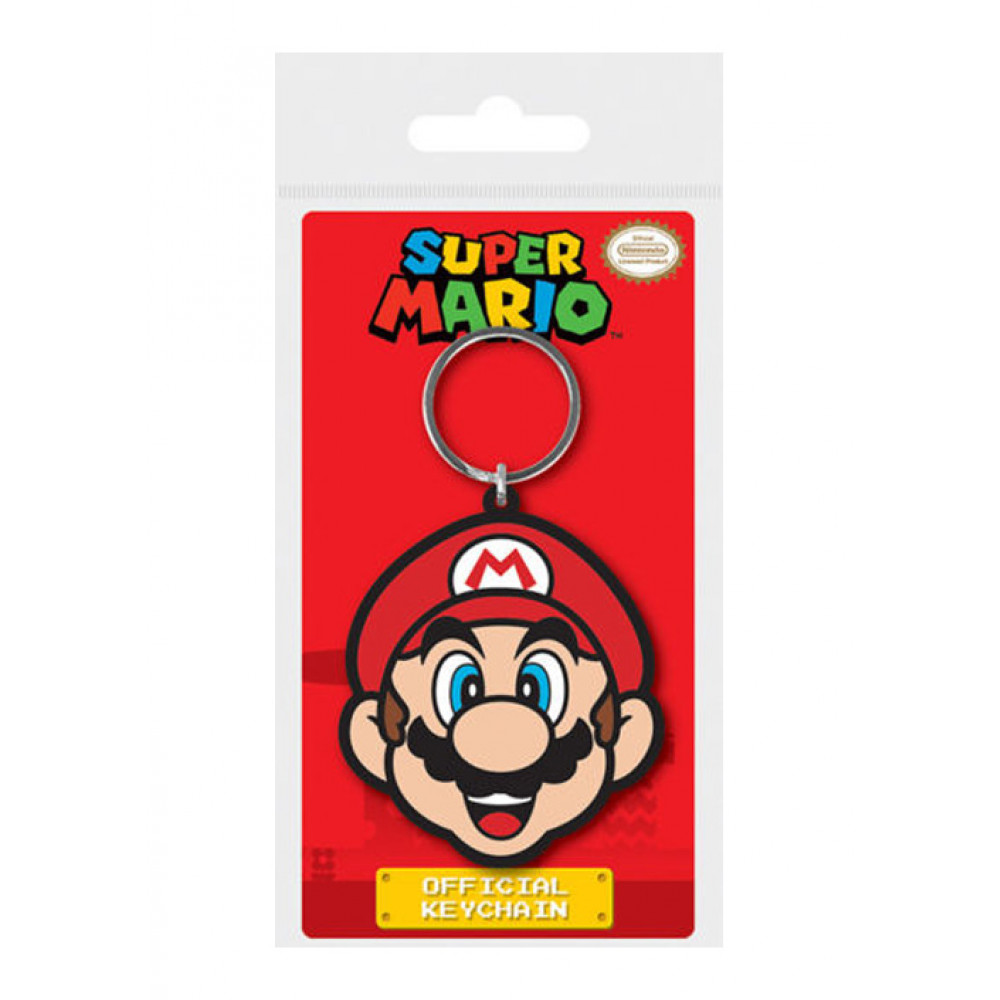 Super Mario (Mario) Rubber Keychain