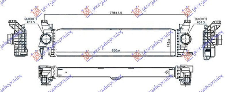 HLAD. INTERC.1.6 (109/111CDi)(650x143x50