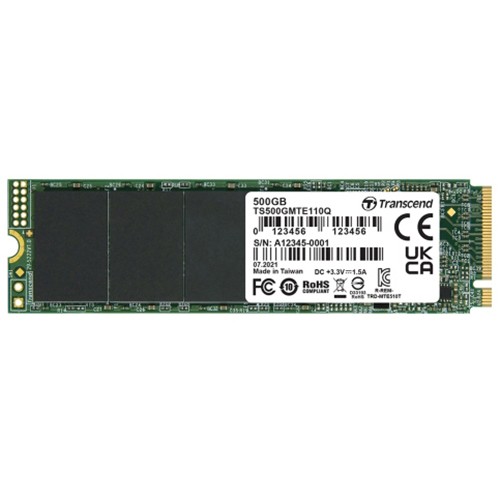 Transcend 500GB 110Q PCIe M.2 SSD | TS500GMTE110Q