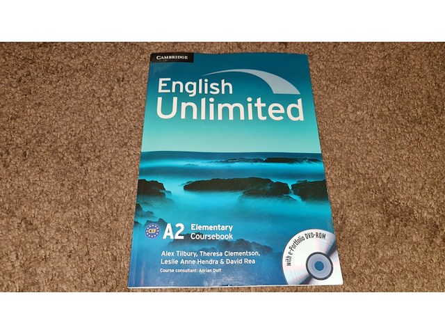 English unlimited, A2 elementary coursebook + DVD