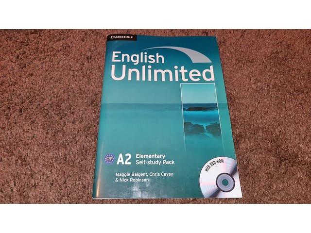 English unlimited, A2 elementary self-study pack + DVD