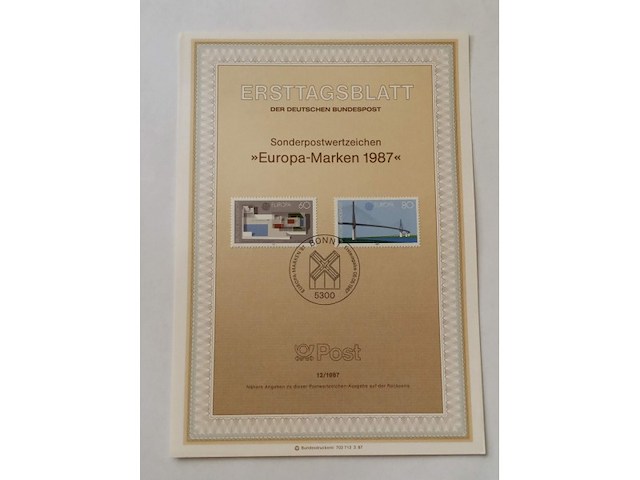 ETB Nemačka  - EUROPA Marken - 1987.g