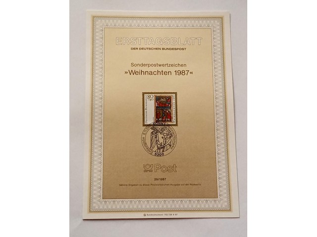 ETB Nemačka  - Weihnachten - 1987.g