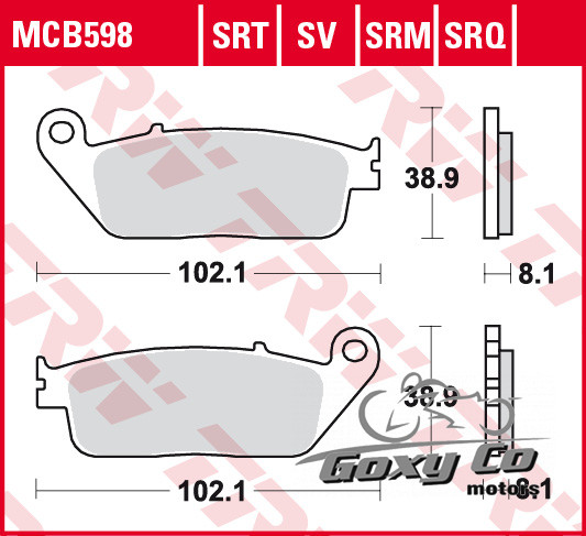 TRW MCB598 Maxi scooter