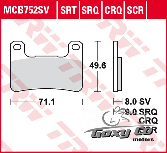 TRW MCB752 Sinter