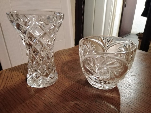 Vaza i činija kristal