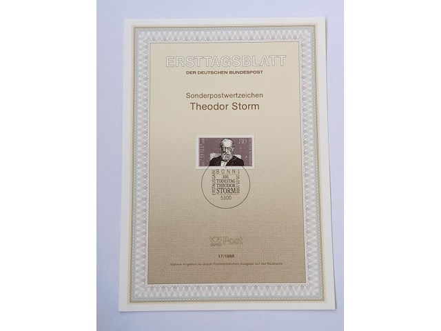 ETB Nemačka  - Theodor Storm - 1988.g