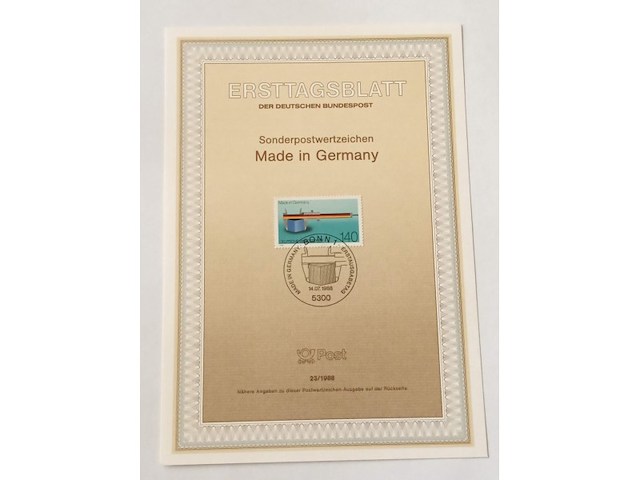ETB Nemačka  - Made In Germany - 1988.g