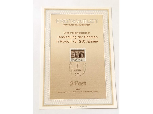ETB Nemačka  - Ansiedlung Der Bohmen - 1987.g
