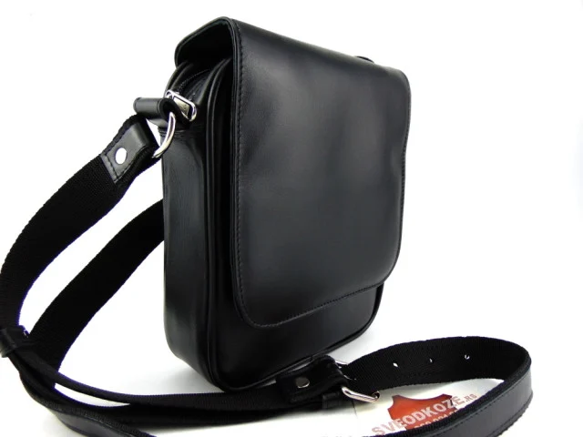 Kožna torba Leather crna