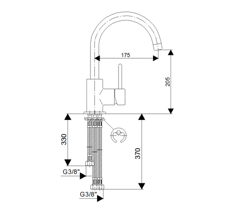 Baterija 3 cevi Rosan ZERRO JZ38103