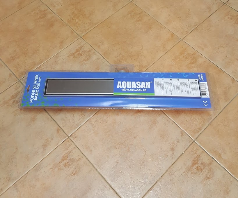 Tus kanalica 55cm 100% inox Aquasan